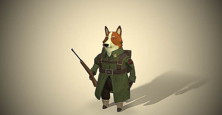 ArtStation - Corgi Soldier