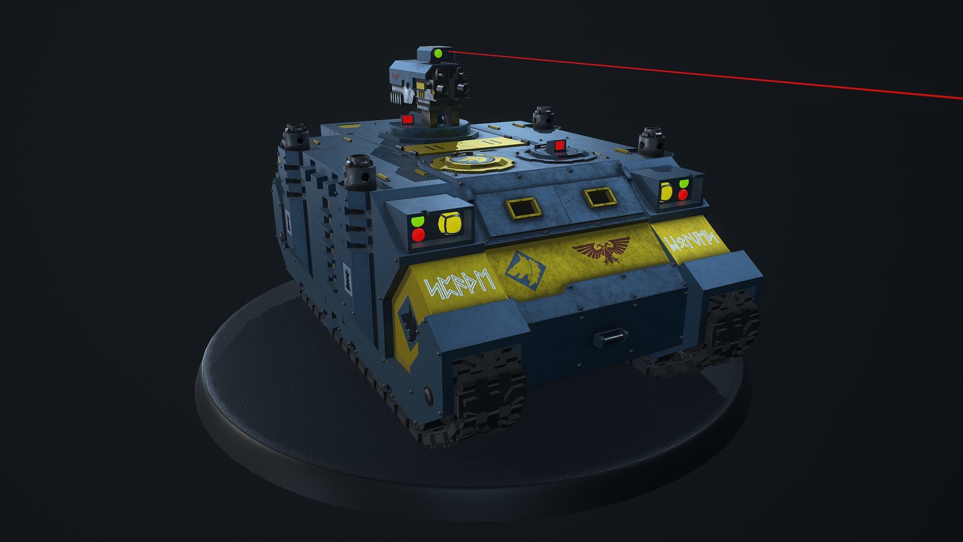 ArtStation - Space Wolves Razorback Tank