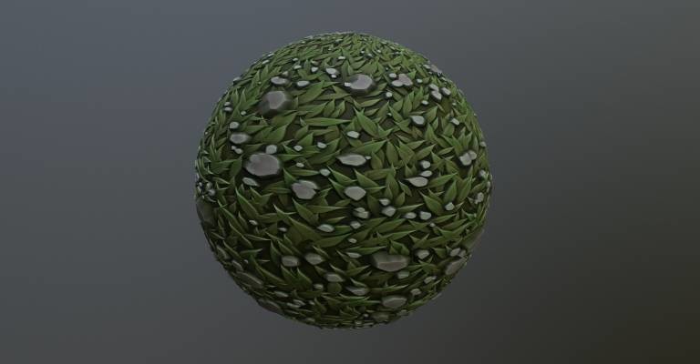 ArtStation - Stylized Ground Grass