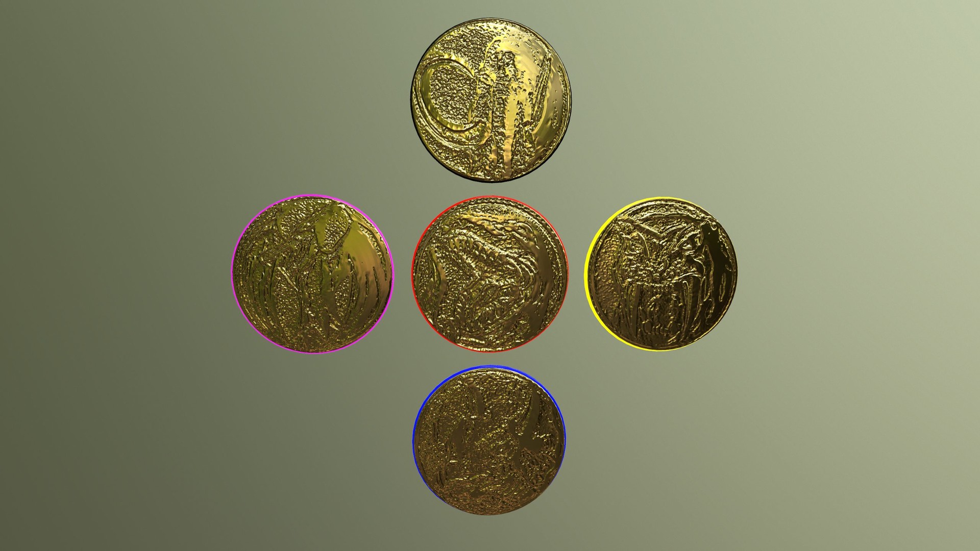 ArtStation - power ranger power coin