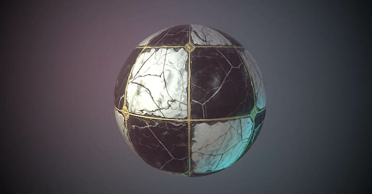 ArtStation - Marble_tile_Study