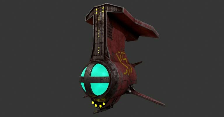 ArtStation - Rust Bucket Starship