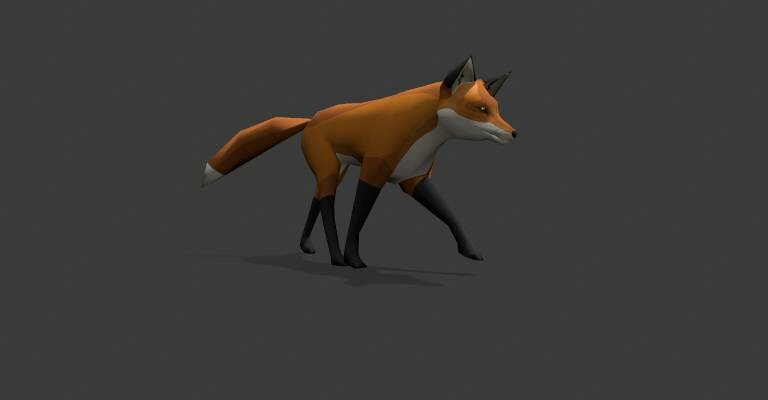 ArtStation - Stylized Fox Model