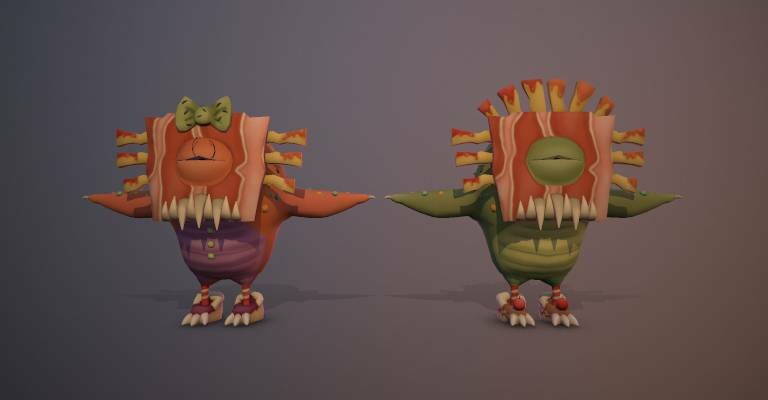ArtStation - Bacon monsters