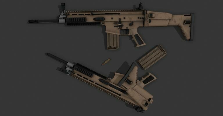 ArtStation - SCAR-H / MK 17 MOD 0