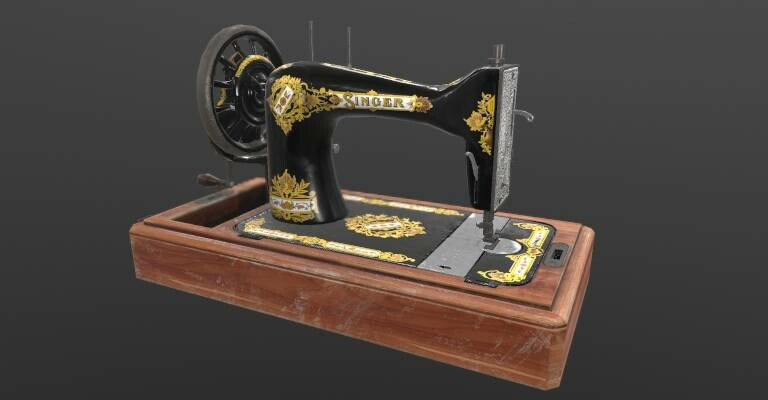 ArtStation - Singer 28 sewing machine