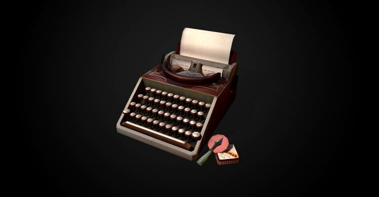 ArtStation - Siminson Portable Typewriter