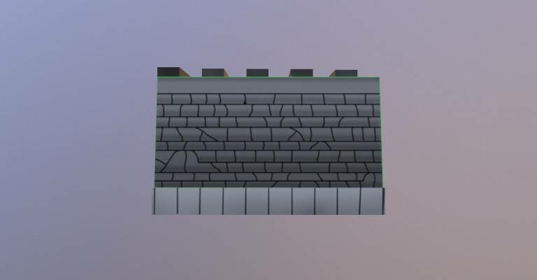 ArtStation - Low Poly Modular Wall