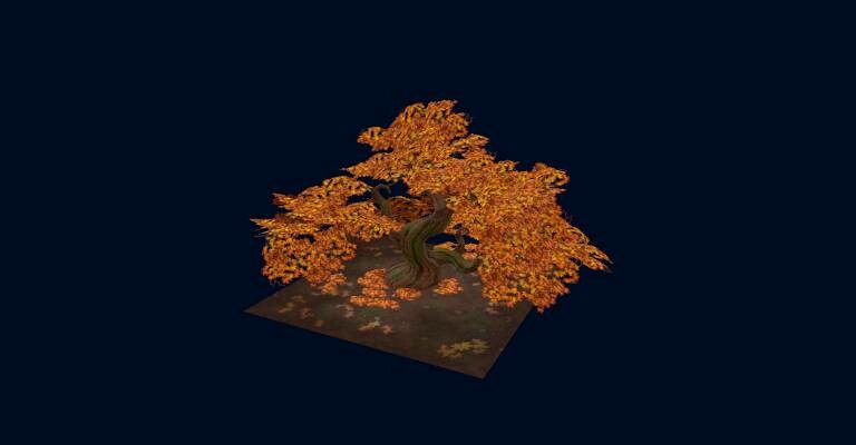 ArtStation - Texture Painted Tree