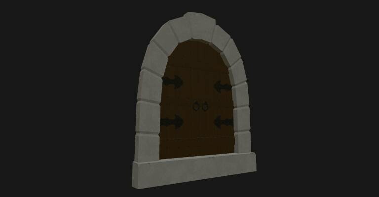 ArtStation - Castle Door- low poly