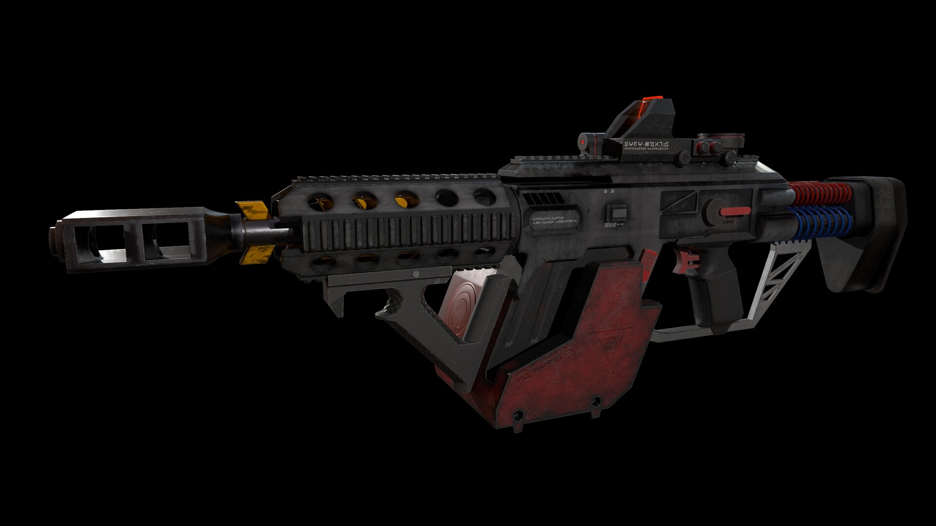ArtStation - Game Ready Asset: MR-5 Heavy 20mm Assault Rifle. AKA ...