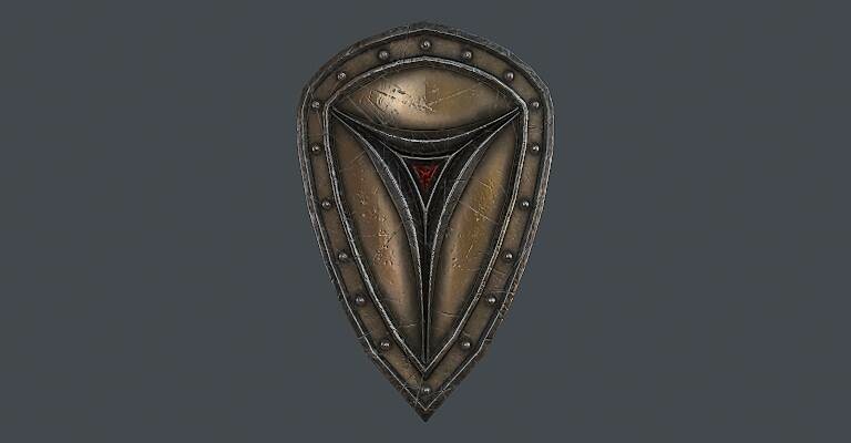 ArtStation - Fantasy shield 6 3d model
