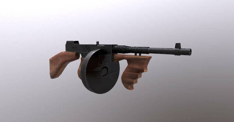 ArtStation - Tommy Gun