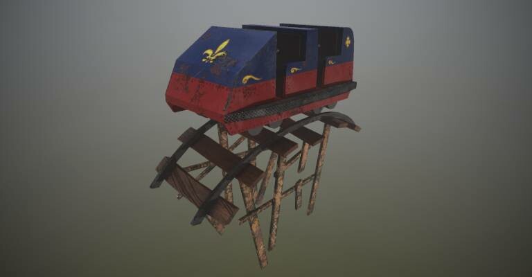 ArtStation - Roller coaster wagon
