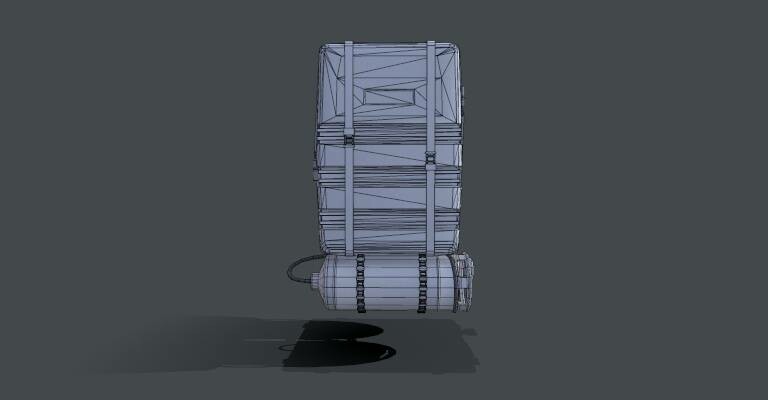 ArtStation - Futuristic Back Pack