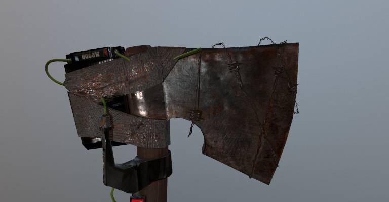 ArtStation - Post-Apocalyptic Wired Axe