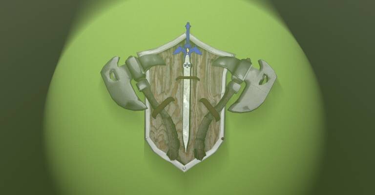 ArtStation - 3D Shield with Weapons