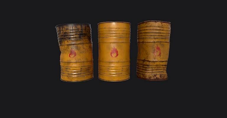 ArtStation - Explosive Barrel