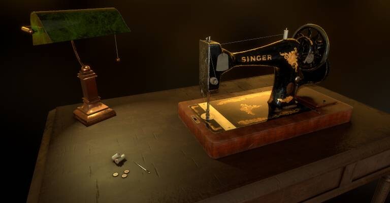 ArtStation - Singer Sewing Machine from 1916 | 3D Modeling