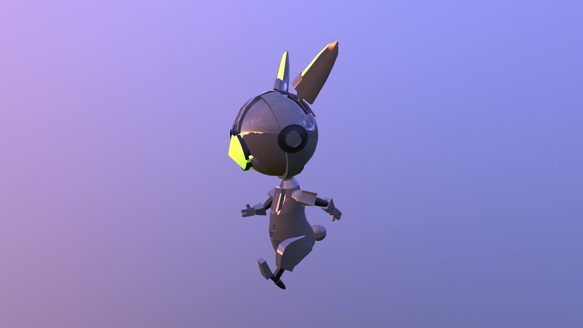 ArtStation - Robo Bunny running animation