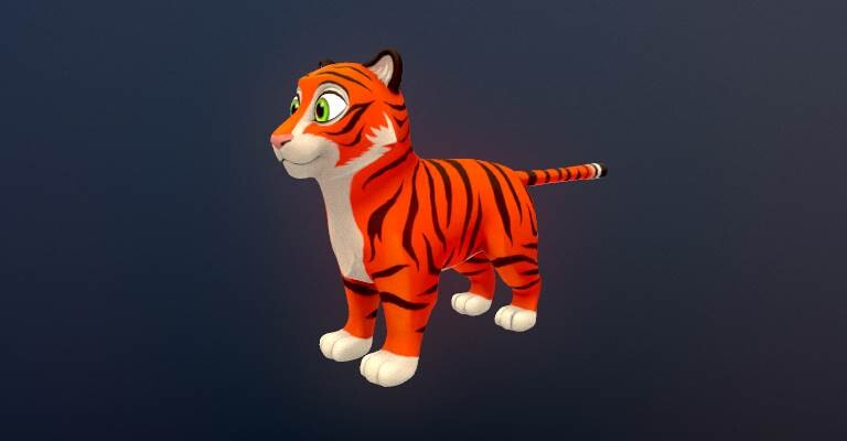 ArtStation - Tiger Junior for AR