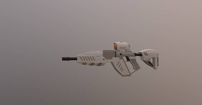 ArtStation - Futuristic Rifle