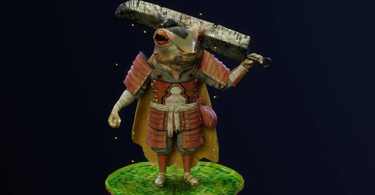 ArtStation - Frog Samurai