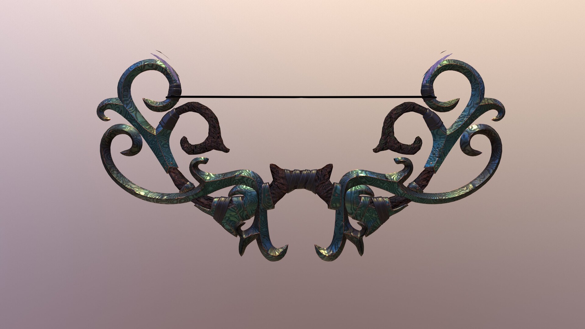 ArtStation - 3D Bow / Blender Modeling / SP Texturing