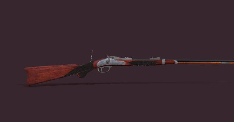 ArtStation - Hero Prop - Springfield Officer's Model Trapdoor Rifle 3D ...