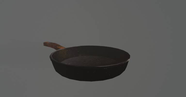 ArtStation - Damaged_Frying_Pan