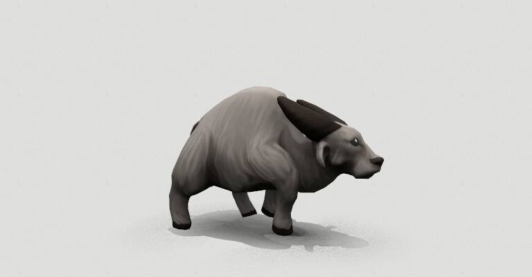ArtStation - Hand Painted Tamaraw
