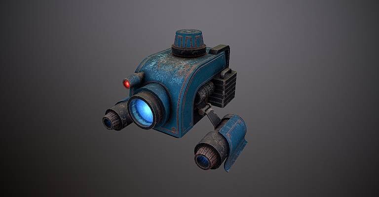 ArtStation - Stylized Battle Drone