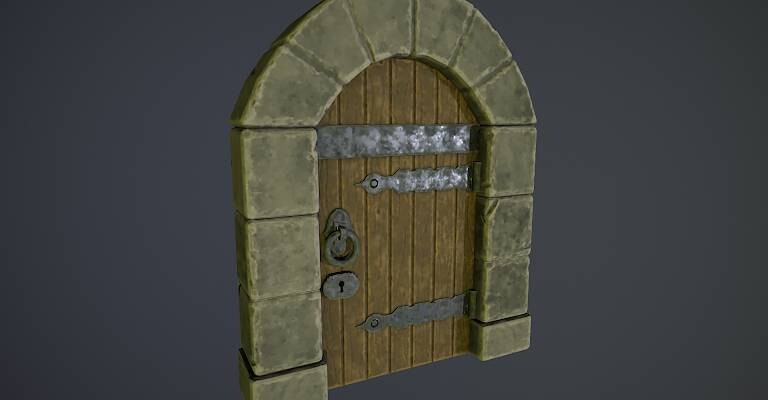 ArtStation - Dungeon Door - G&G