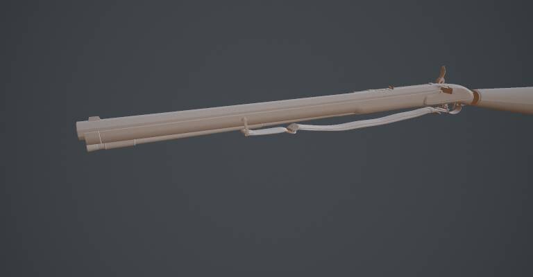 ArtStation - Girandoni Air Rifle WIP