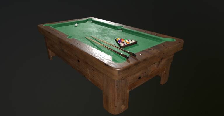 ArtStation - Pool Table