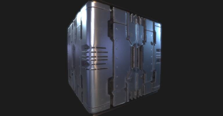 ArtStation - Sci-Fi Metal texture [Designer]