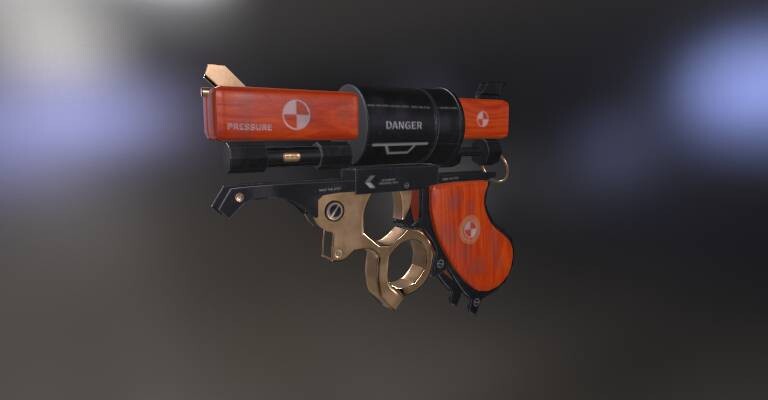 ArtStation - GAME_GUN LOW POLY MODEL
