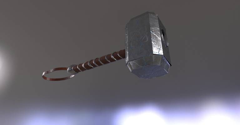 ArtStation - BROKEN MJOLNIR 3D LOW POLY GAMING MODEL.