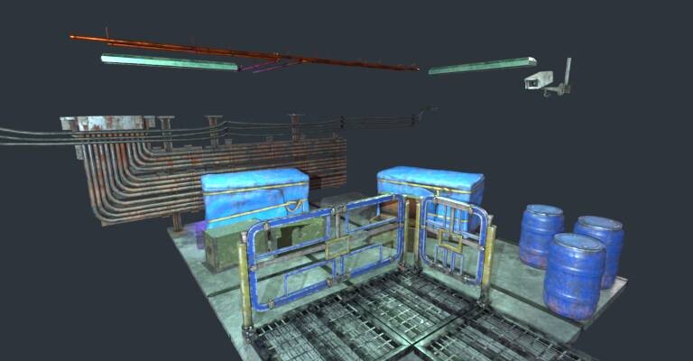 ArtStation - Outpost Facility Props