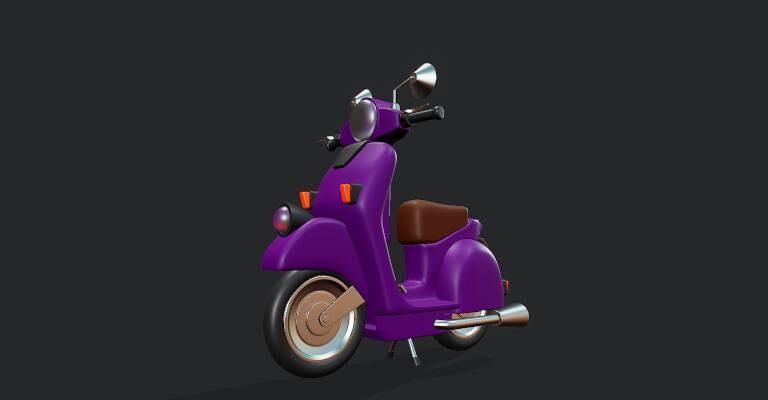 ArtStation - Cartoon Scooter
