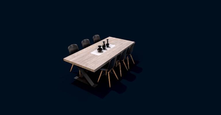 ArtStation - Industrial Dining Table