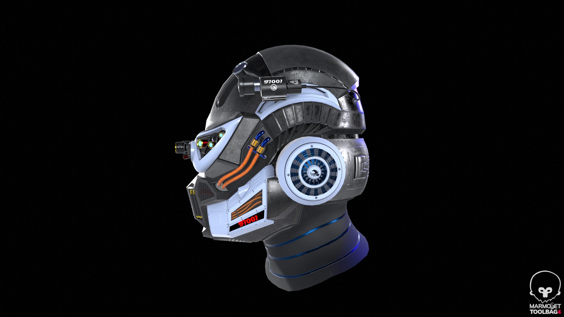 ArtStation - Sci-Fi Helmet - F1001 Urban warfare tactical helmet