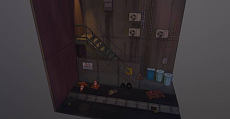 ArtStation - Alley 3D Modelling