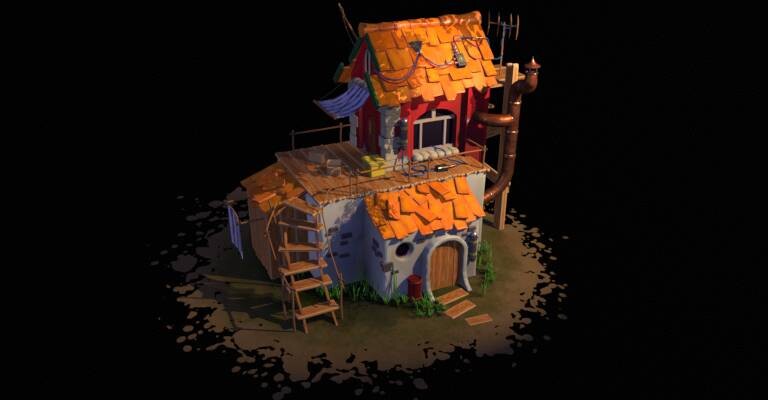 ArtStation - Stylized house