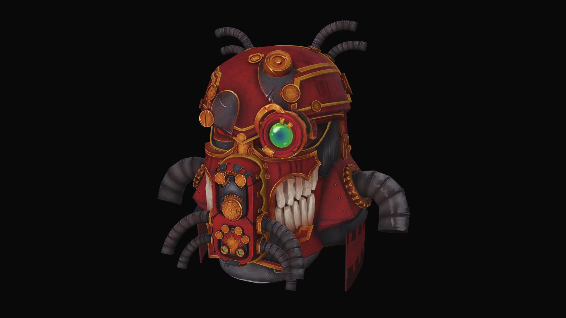 ArtStation - Handpainted Warhammer 40K Helmet