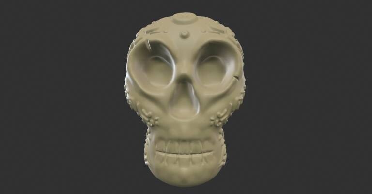 ArtStation - 3D Skull