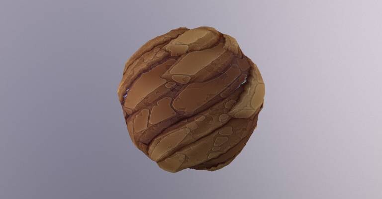 ArtStation - simple Stylized sand material practice