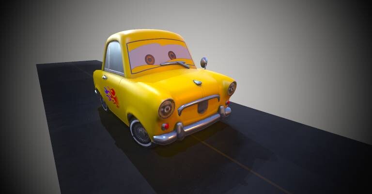 ArtStation - Toony Car Inspired By Cars Movie