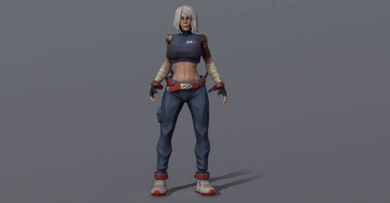 ArtStation - Buff Girl 24play Test task
