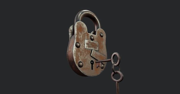 ArtStation - Old Padlock